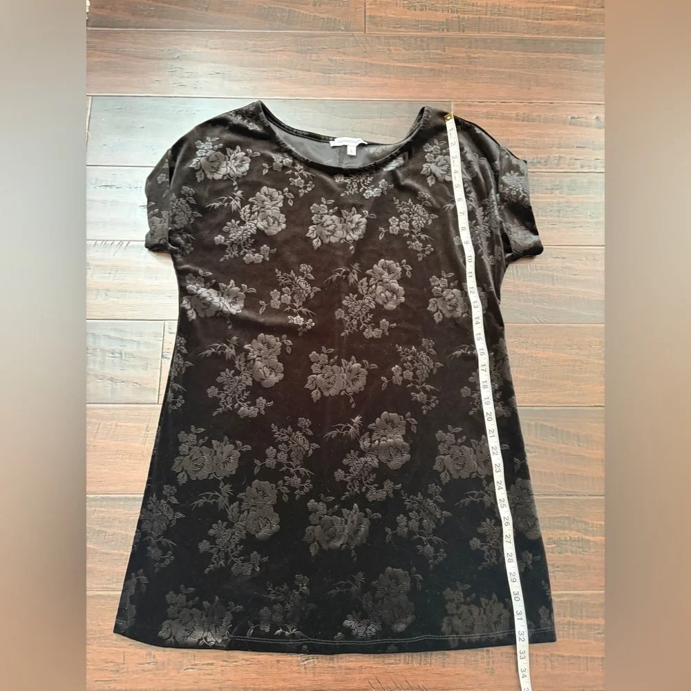 The Vanity Room | Tops | Whimsigoth Black Floral Velvet Burnout Mini ...